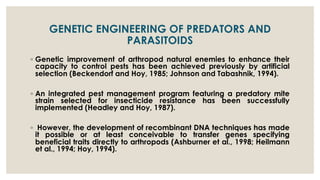 Scope of Genetic Engineered Microbes and Parasitoids in Biological ...