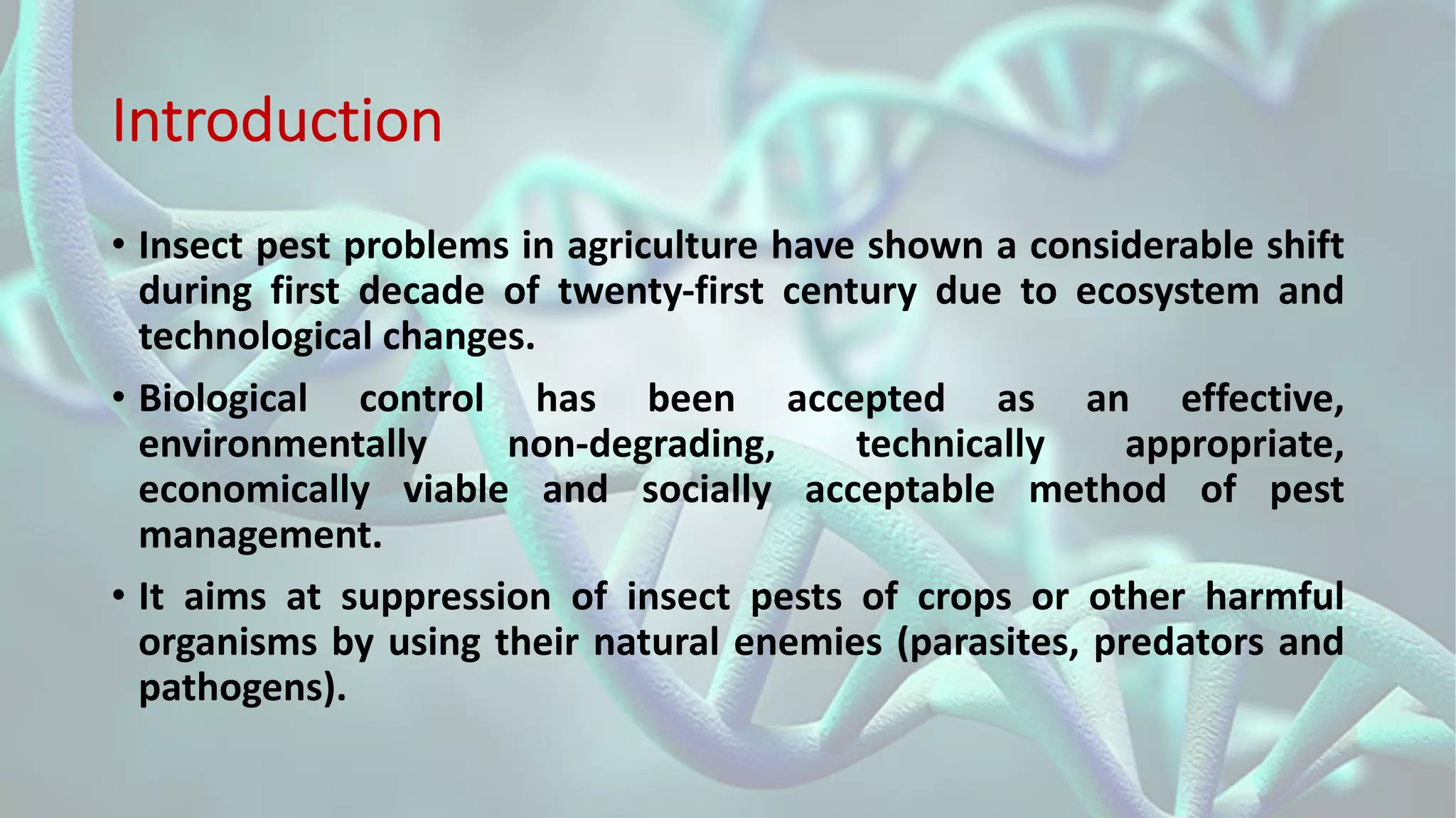 Genetica of Ideal traits in Biocontrol Agents for Introgressing and for ...