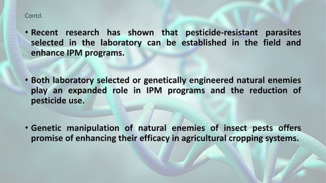 Genetica of Ideal traits in Biocontrol Agents for Introgressing and for ...