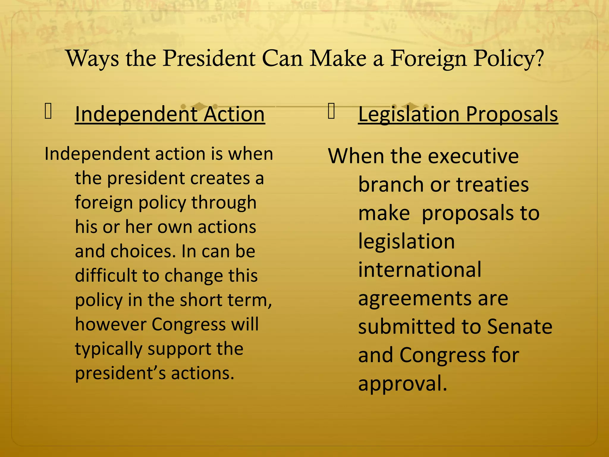 U.s. foreign policy presentation | PPT