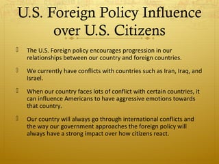 U.s. foreign policy presentation | PPT