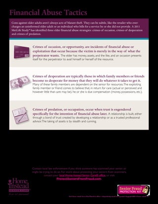 Senior Fraud Protection Kit - U.S. | PDF