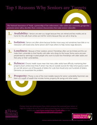 Senior Fraud Protection Kit - U.S. | PDF