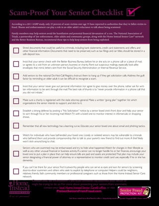 Senior Fraud Protection Kit - U.S. | PDF