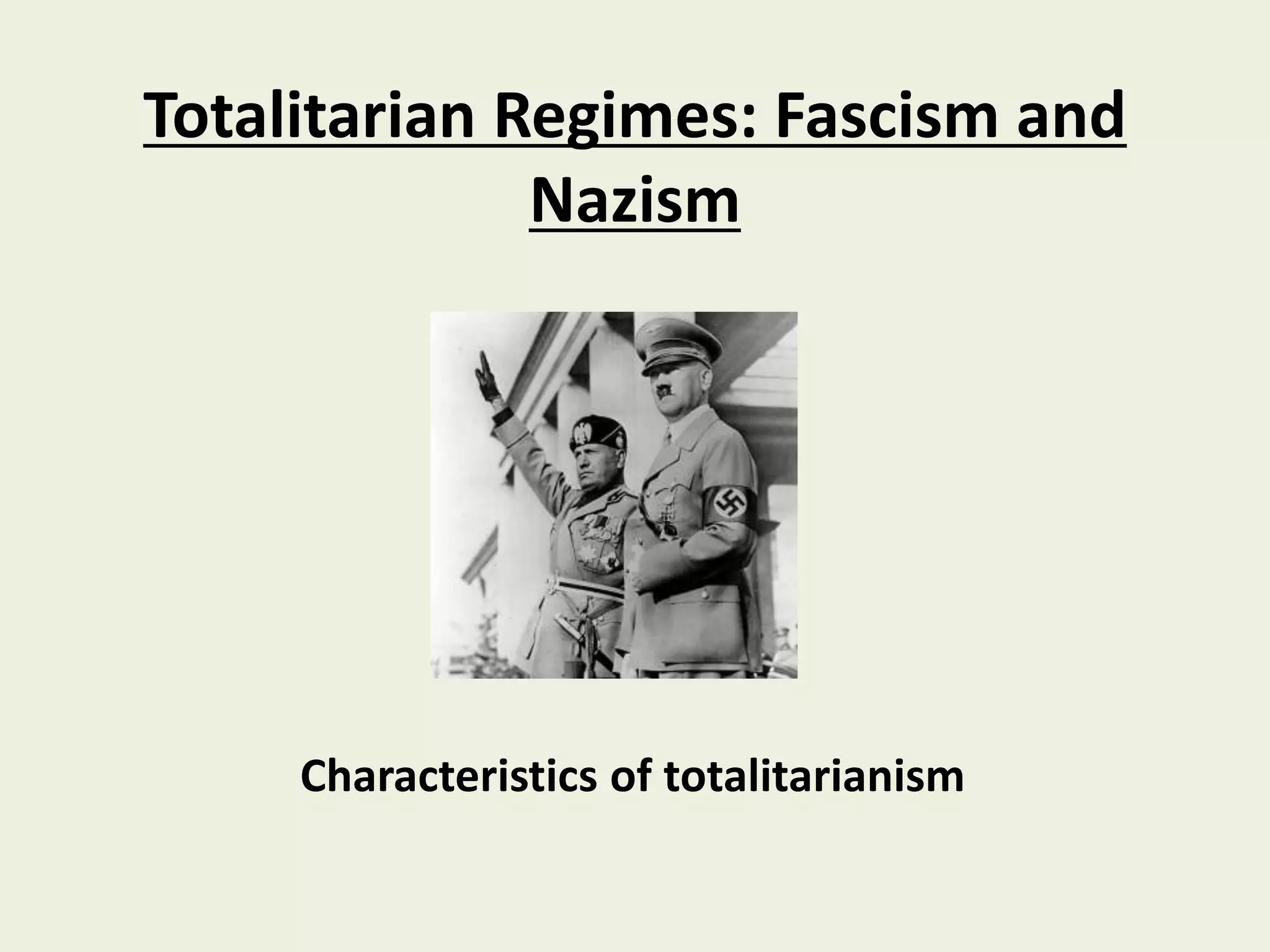 U.8 totalitarian regimes | PPT