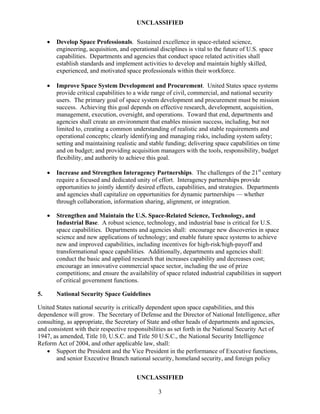 U.s. national space policy | PDF