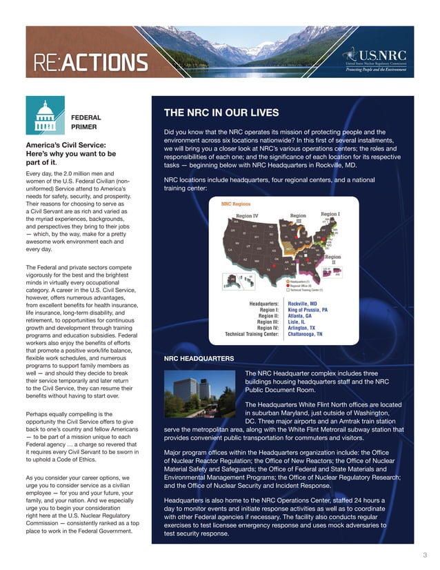 U.S. Nuclear Regulatory Commission Fall 2015 Newsletter | PDF