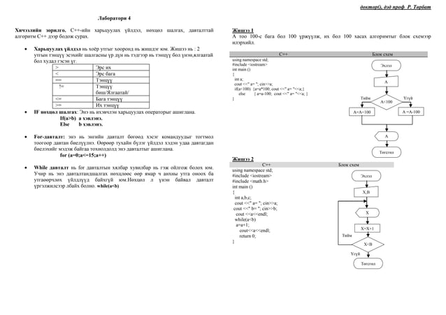 U.cs101 лаборатори 4 | PDF
