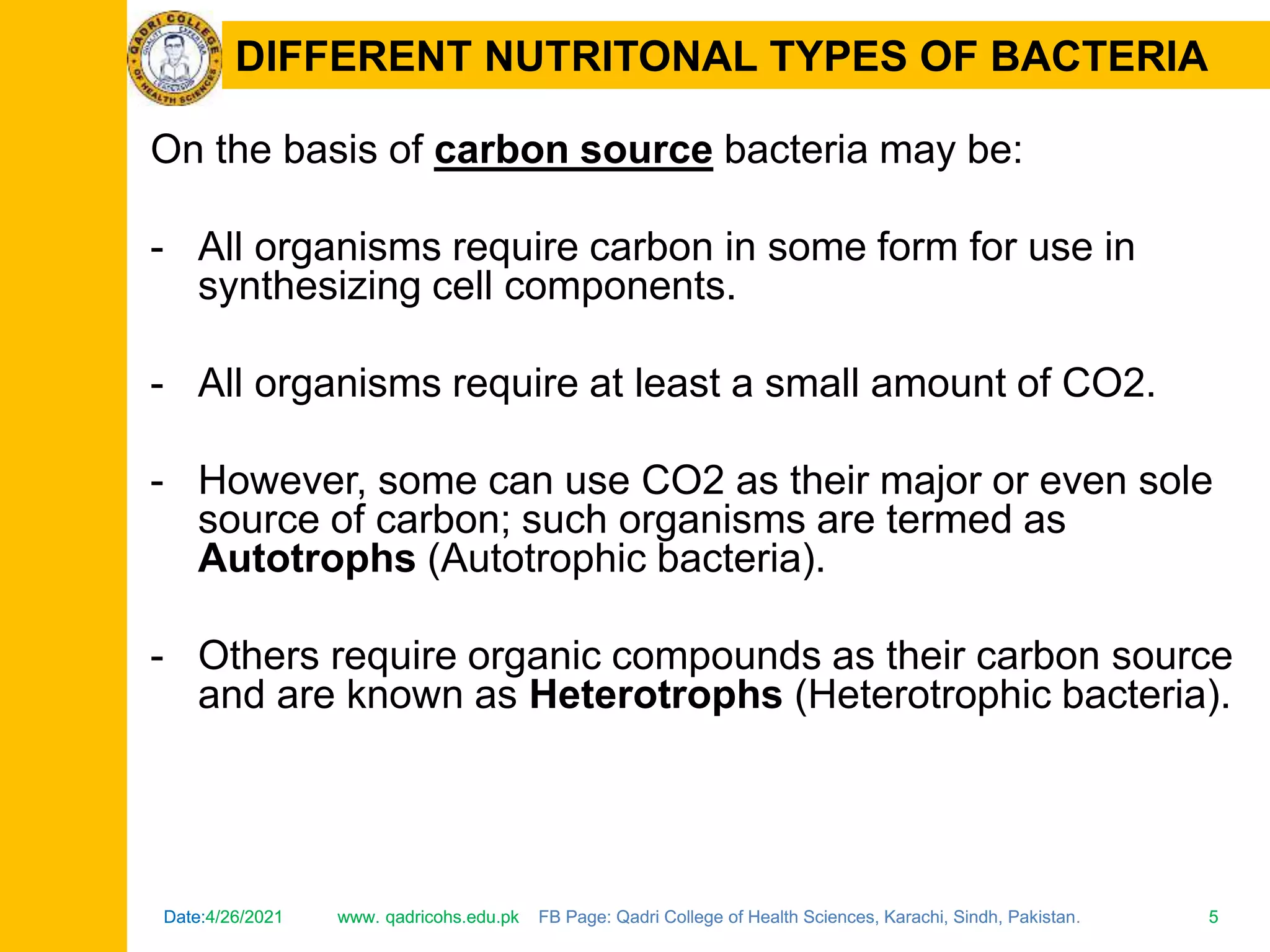 U 1, 7 of 7 classification of bacteria | PPTX