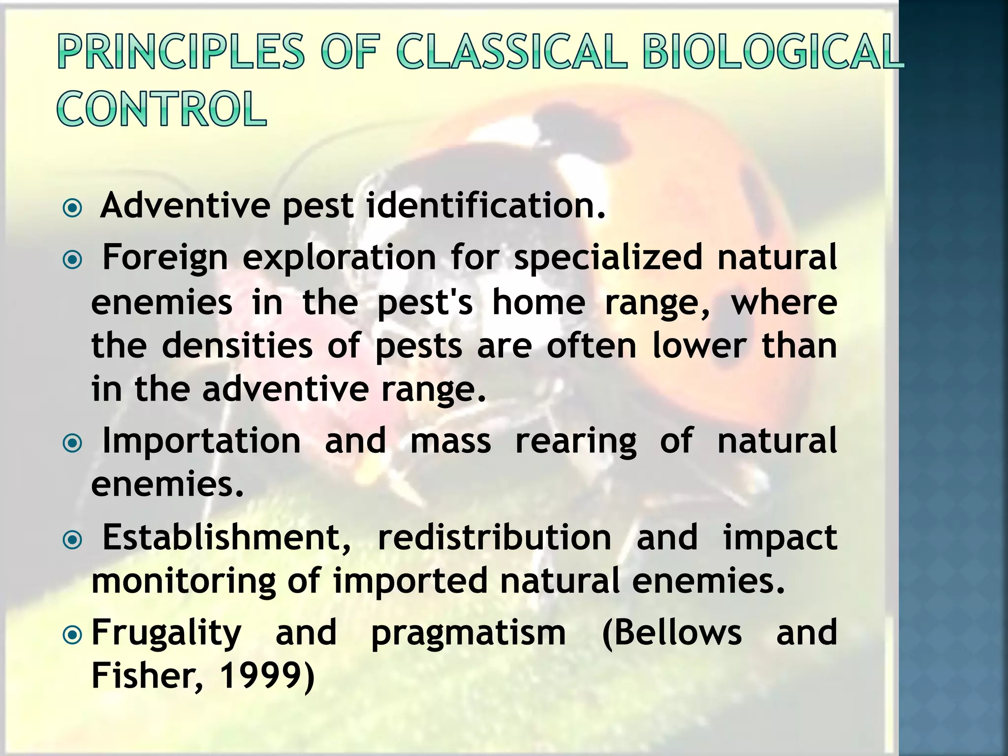 Introduction to Biological Control of Insect Pests | PDF