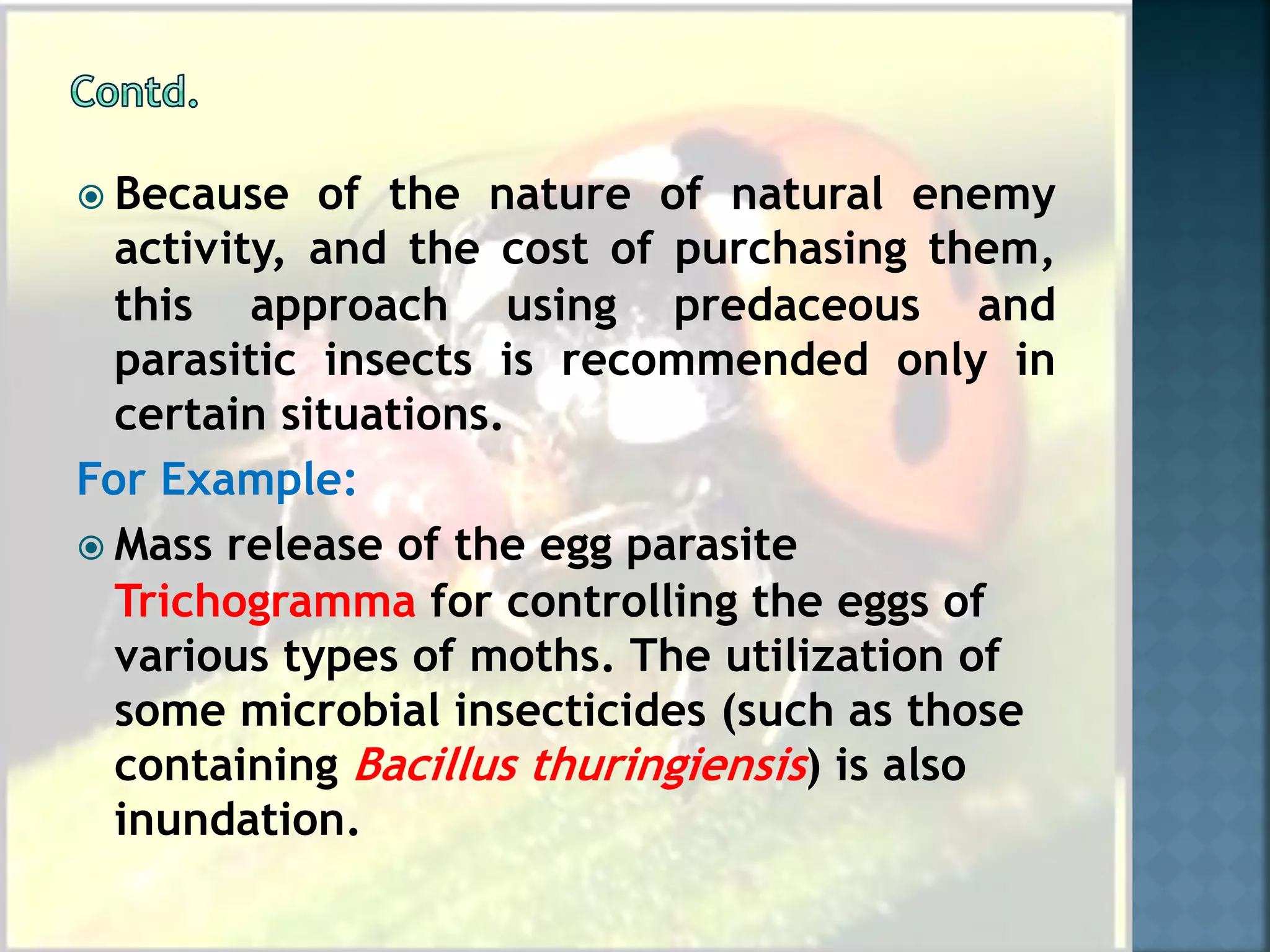 Introduction to Biological Control of Insect Pests | PDF