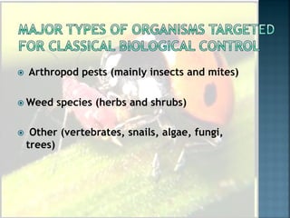 Introduction to Biological Control of Insect Pests | PDF