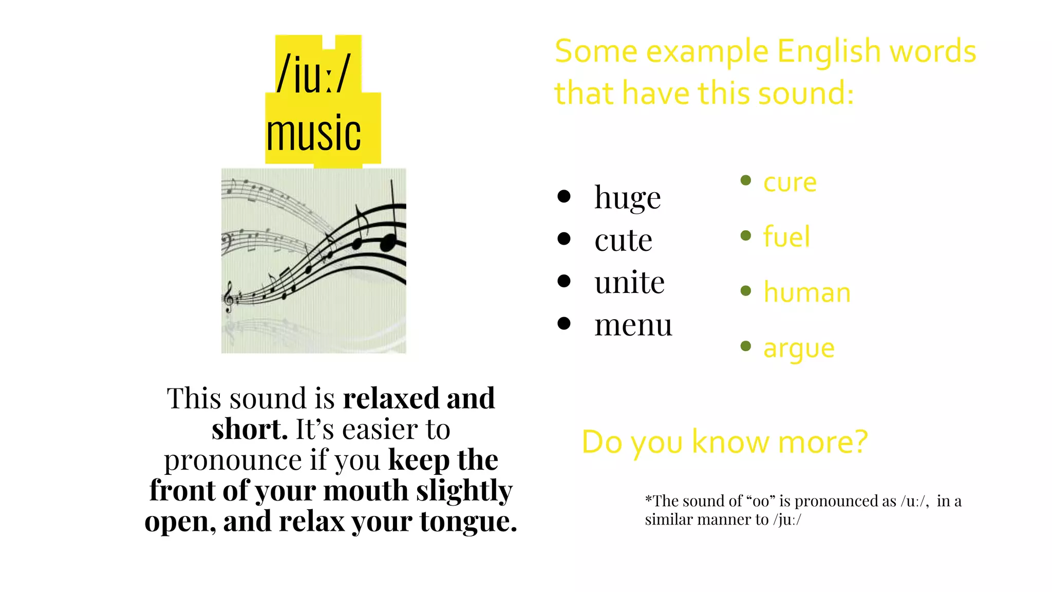 /juː/ in ‘Use’ and /ʌ/ in ‘Us’ | PPTX