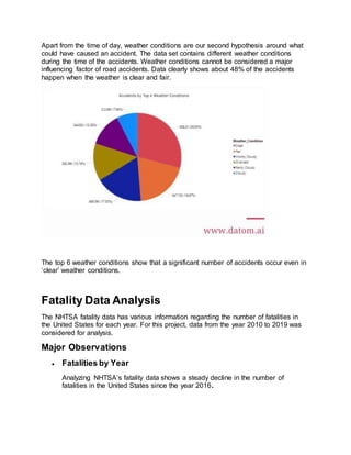U.S. Road Accidents Data Analysis and Visualization | DOCX