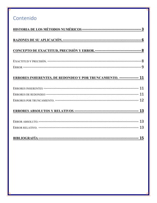 Métodos numéricos - introducción a los métodos numéricos | PDF