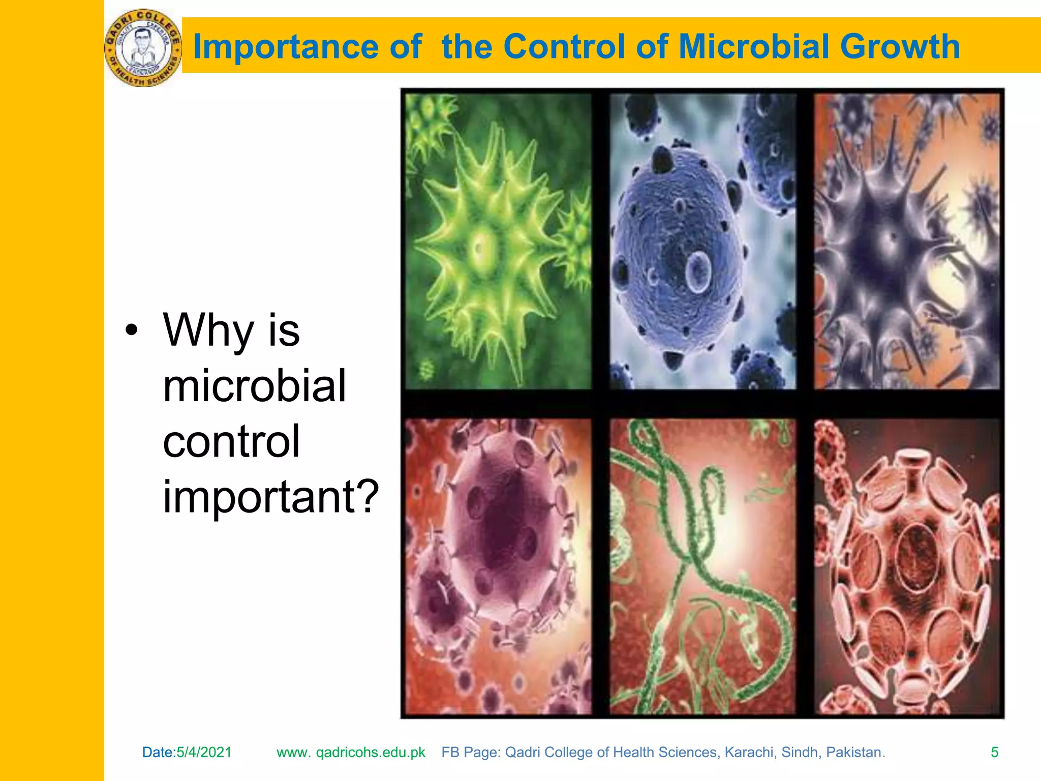 Control of microbial growth using Physical & Chemical Methods | PPTX