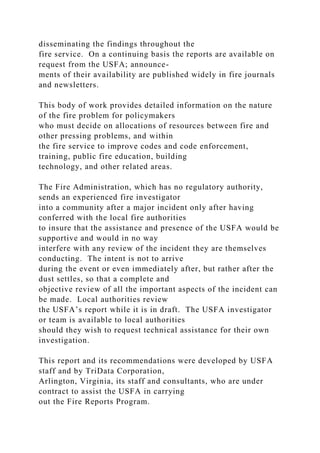 U.S. Fire AdministrationTechnical Report SeriesHighrise O.docx