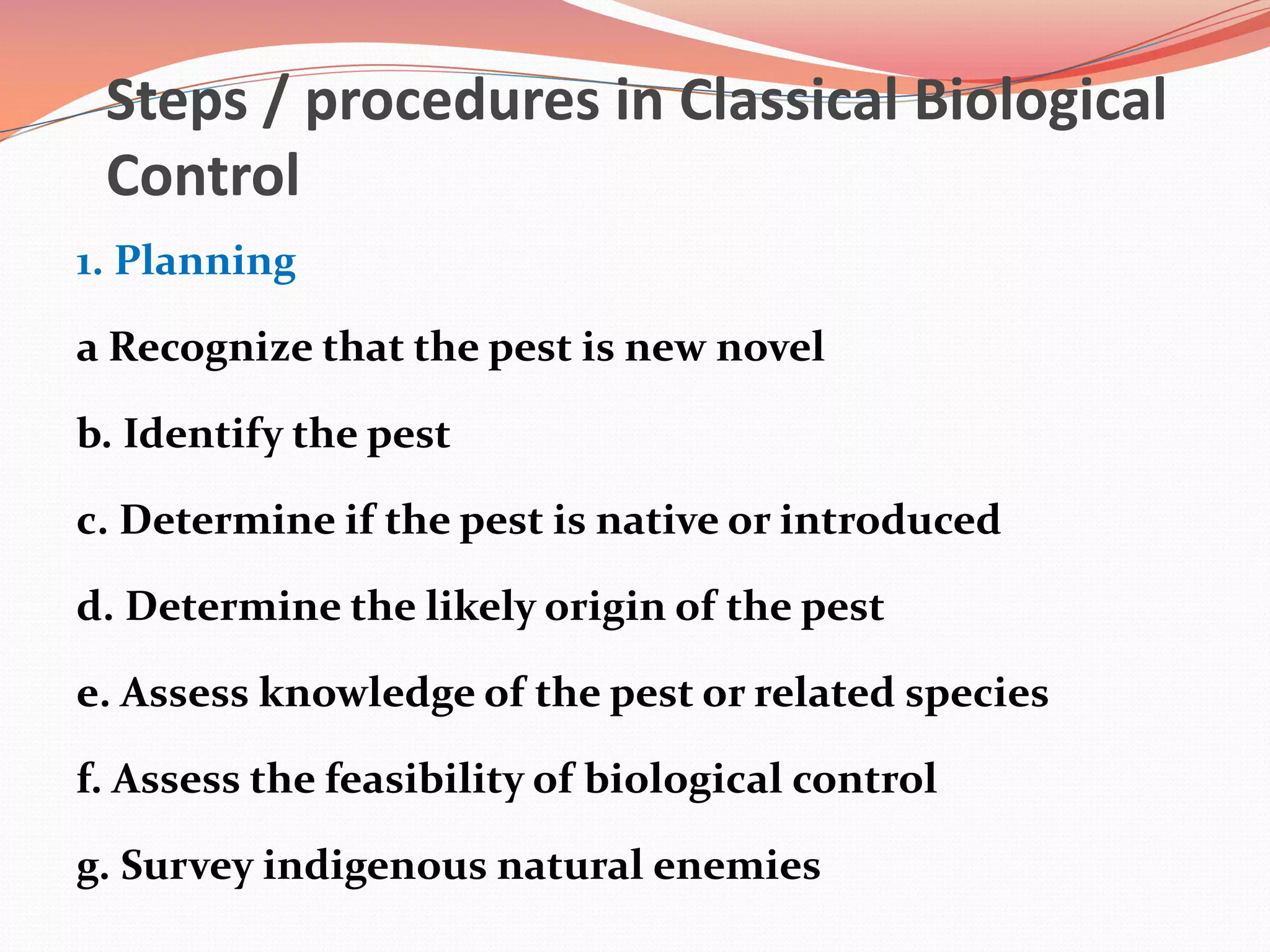 Introduction to handling of natural enemies | PDF