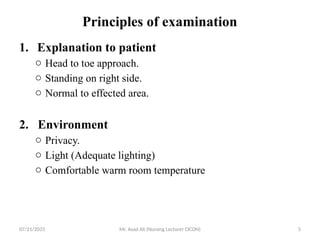 (U-2) Introduction to physical Examination (PE)And the General.pptx