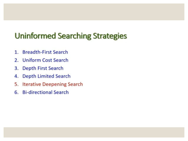 PROBLEM SOLVING AGENTS - SEARCH STRATEGIES | PPT