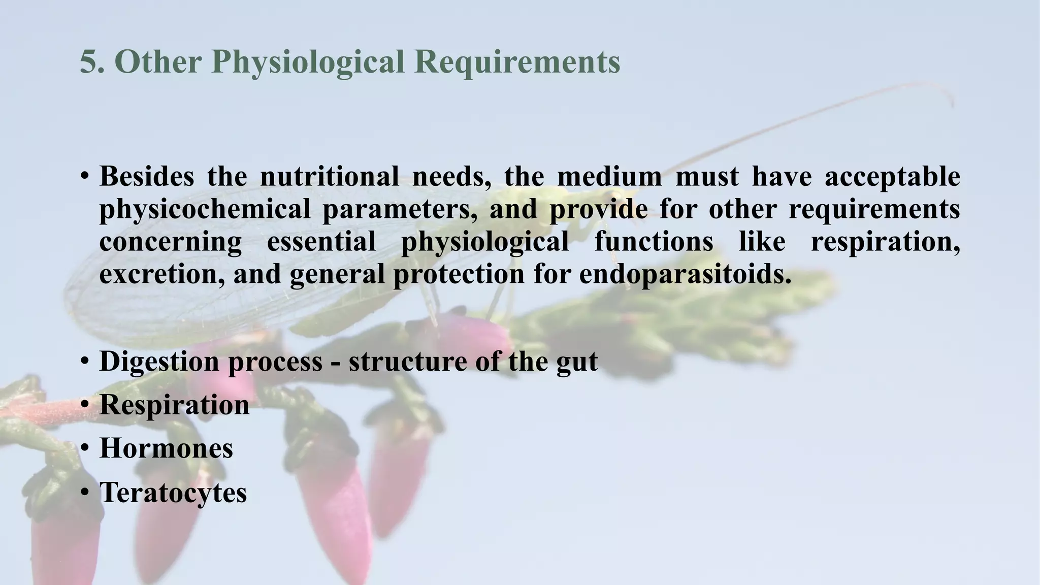 Nutrition of Entomophagous Insect and their Host | PDF