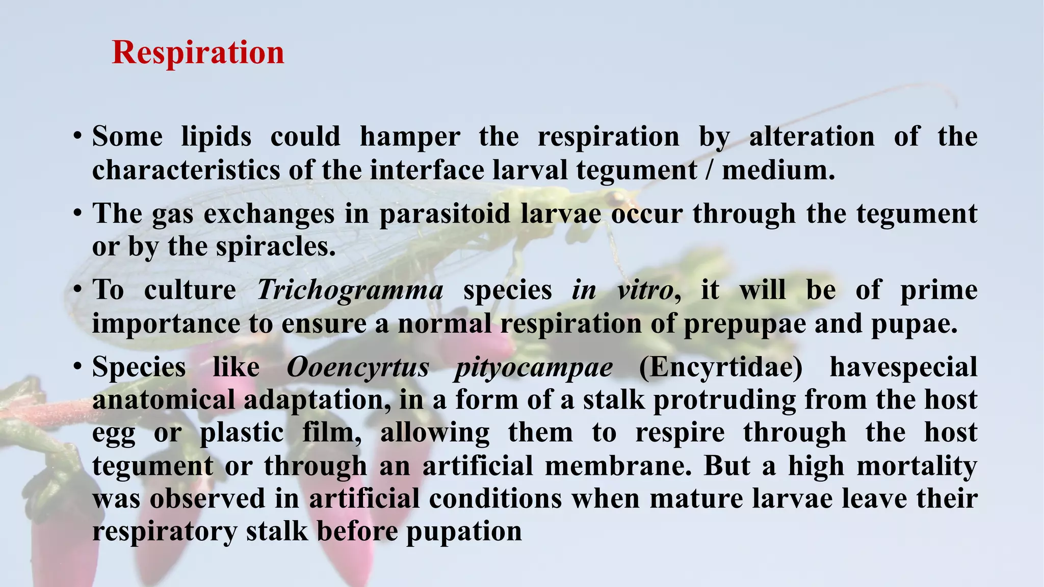 Nutrition of Entomophagous Insect and their Host | PDF