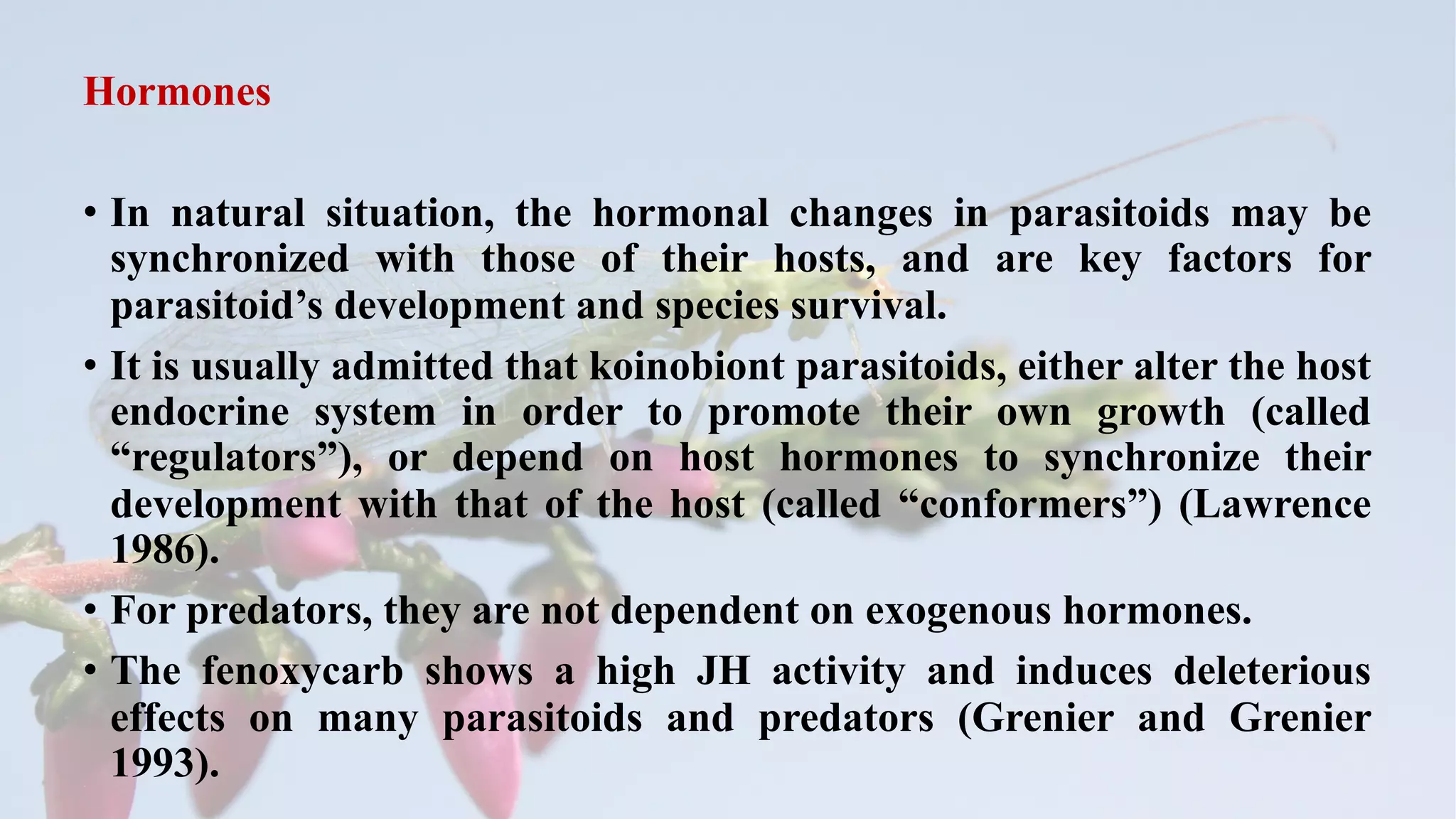 Nutrition of Entomophagous Insect and their Host | PDF