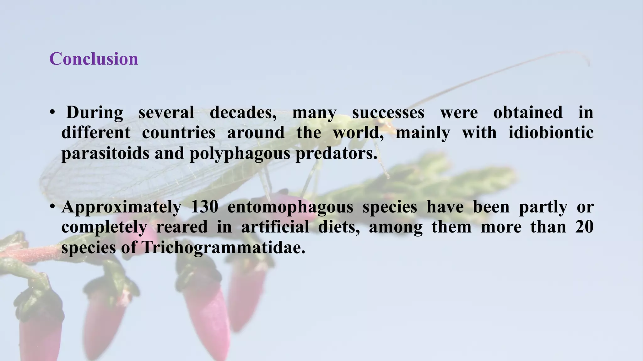 Nutrition of Entomophagous Insect and their Host | PDF