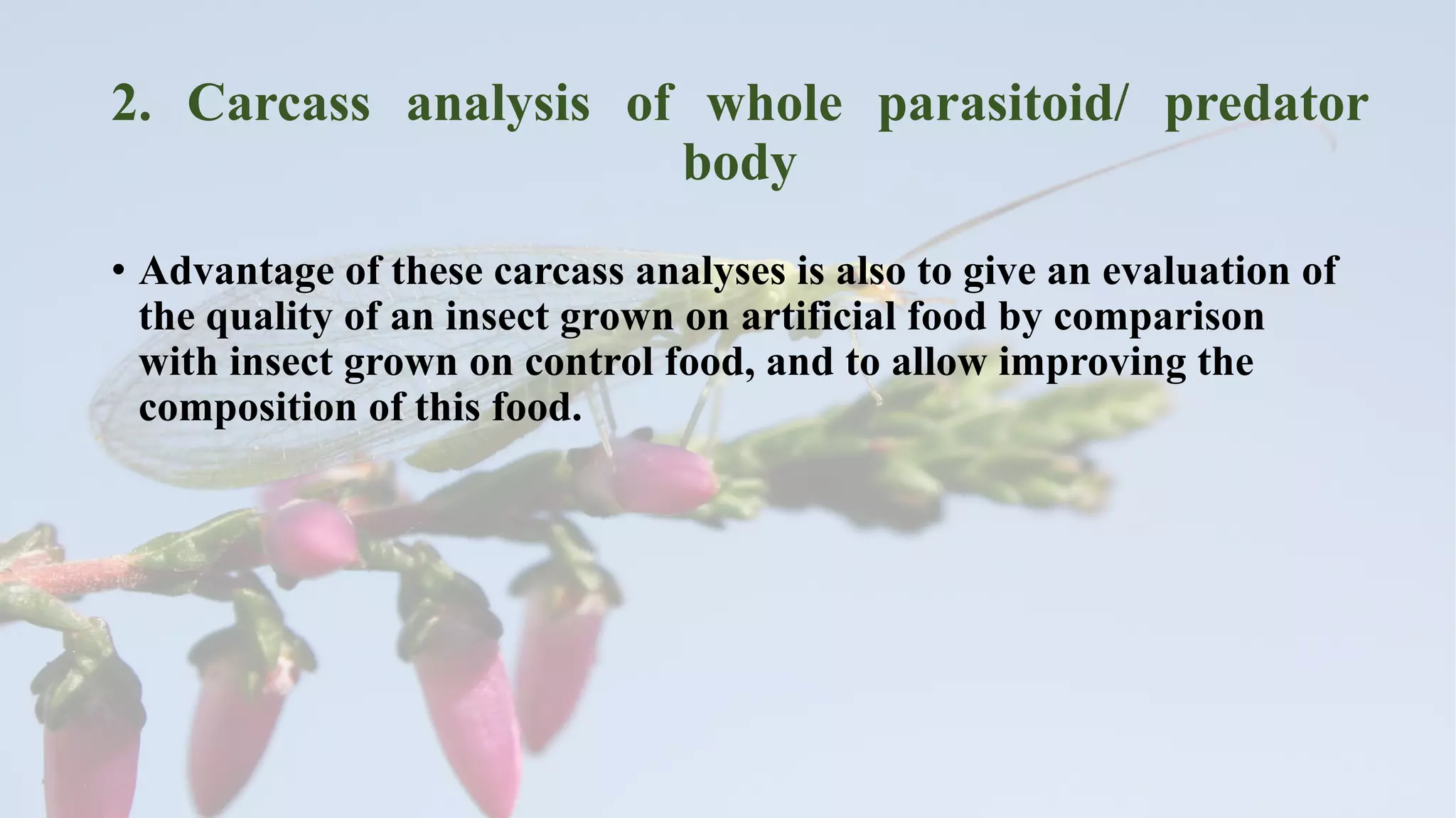 Nutrition of Entomophagous Insect and their Host | PDF