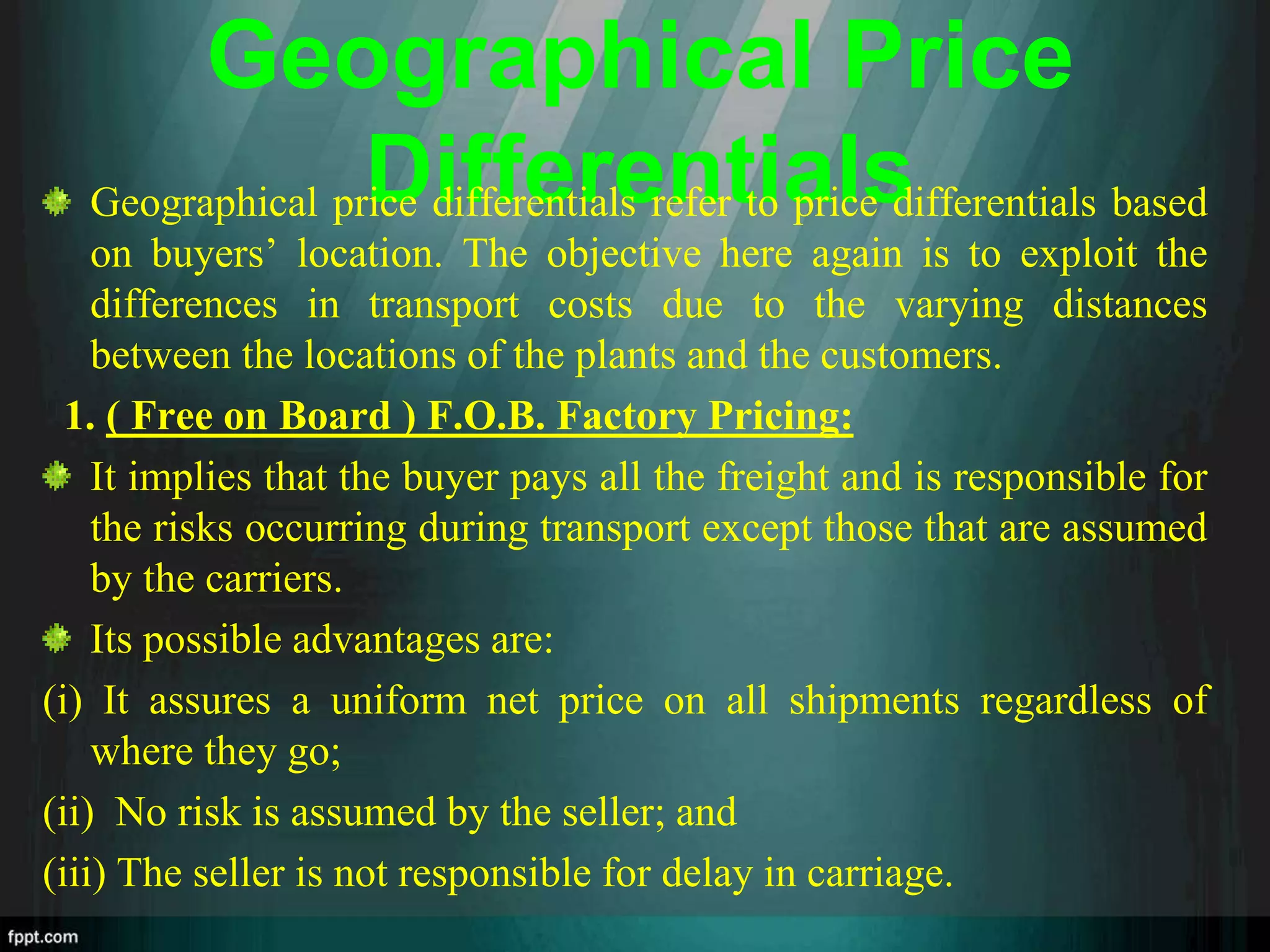 Price Differentiation | PPTX