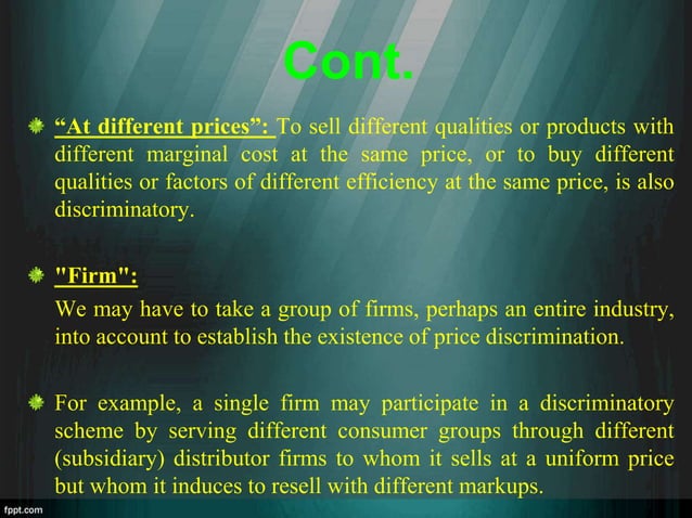 Price Differentiation | PPTX