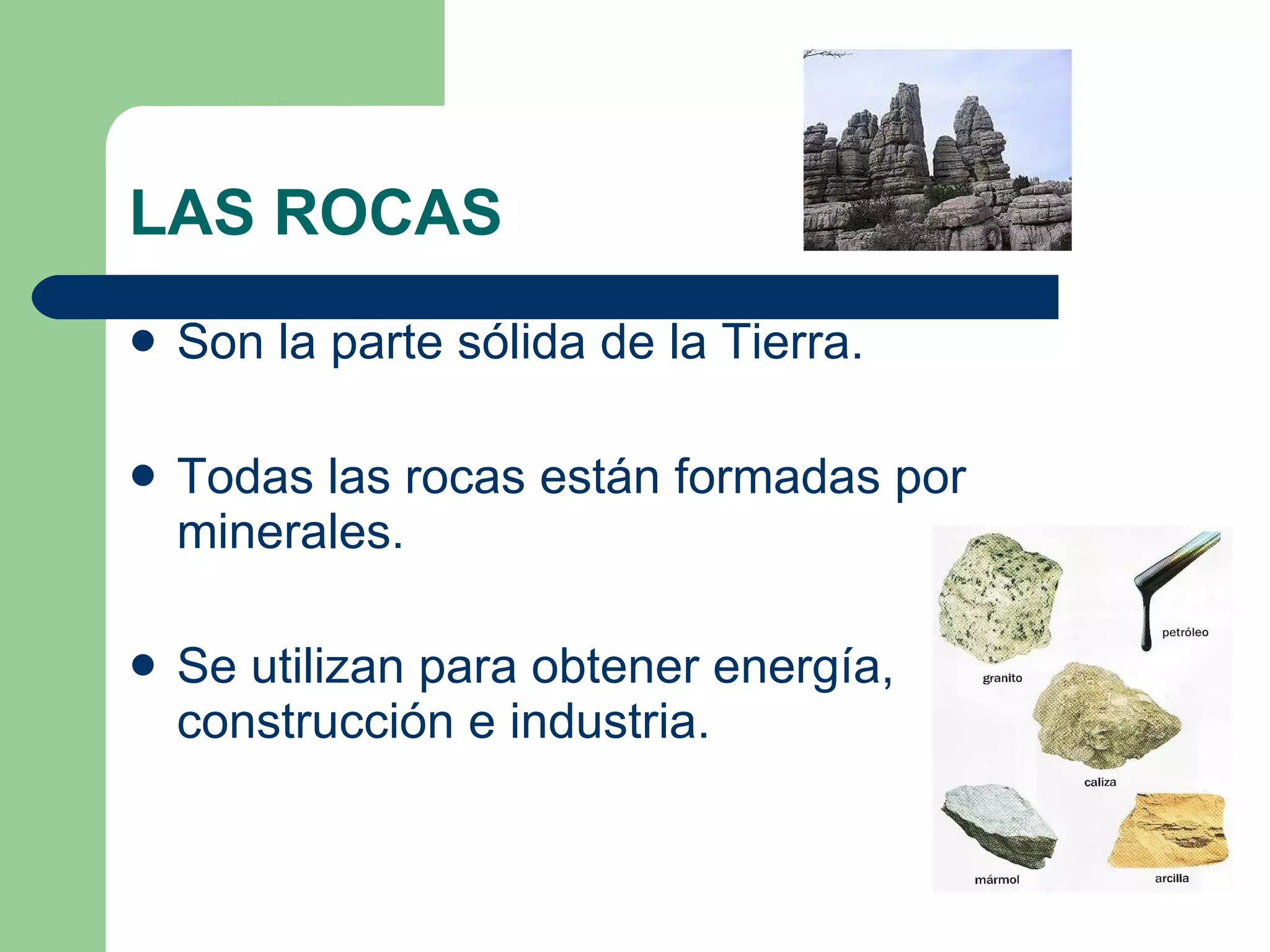 U 4 los minerales rocas y suelo | PPT | Geology | Science