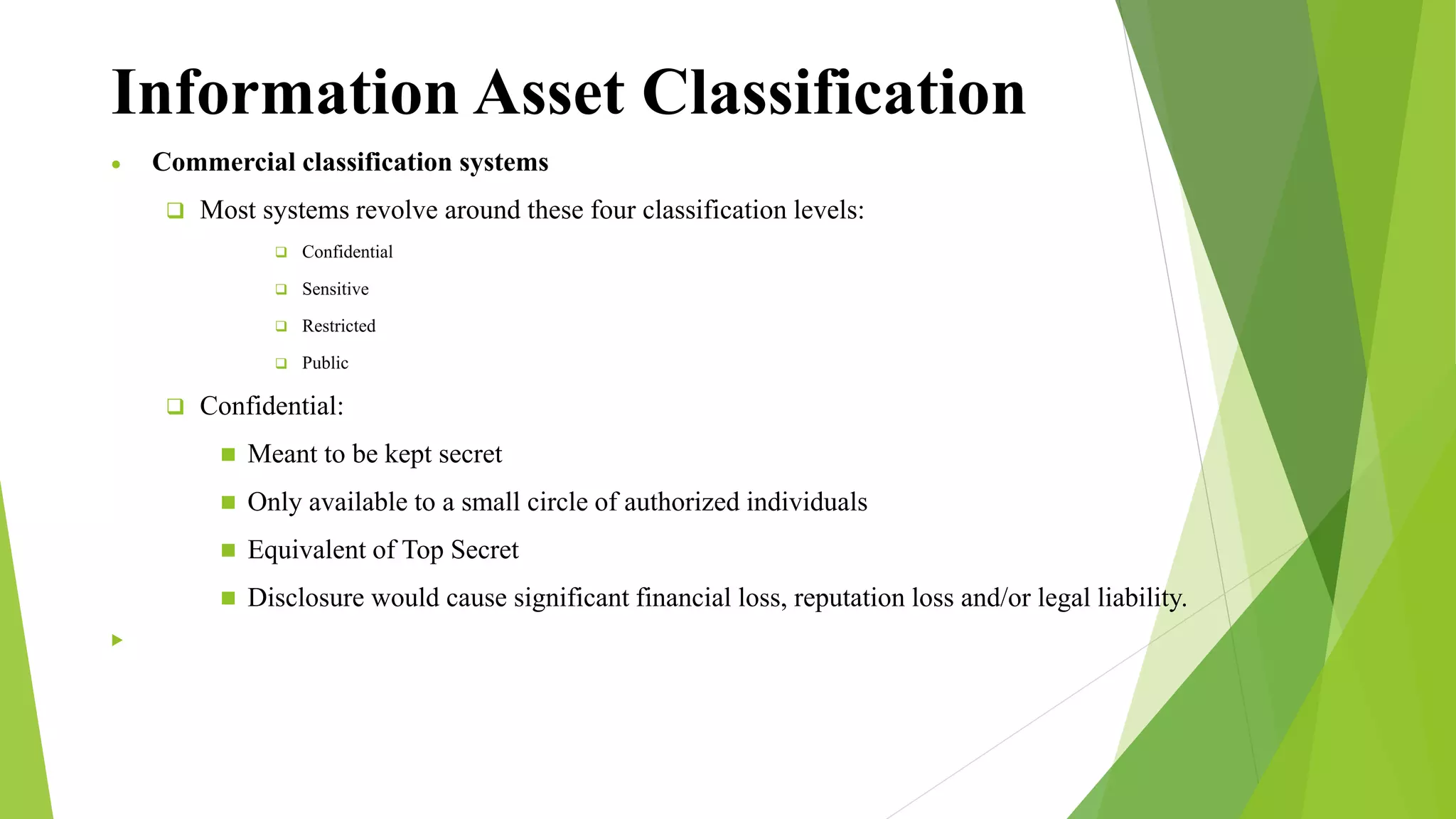 Information Asset Classification .pptx | Operating Systems | Computer ...