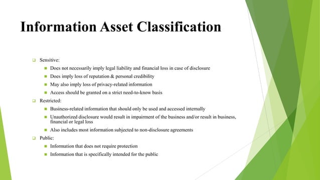 Information Asset Classification Pptx Operating Systems Computer