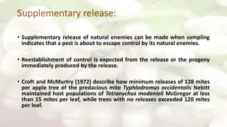 Colonization of Natural Enemies, Techniques of Release of Natural ...