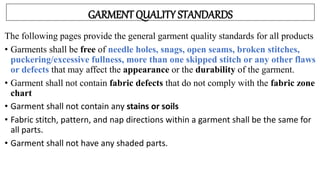 U 7 total quality management in garment industry | PPTX