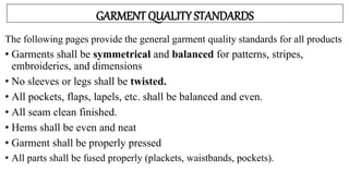 U 7 total quality management in garment industry | PPTX