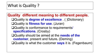 U 7 total quality management in garment industry | PPTX