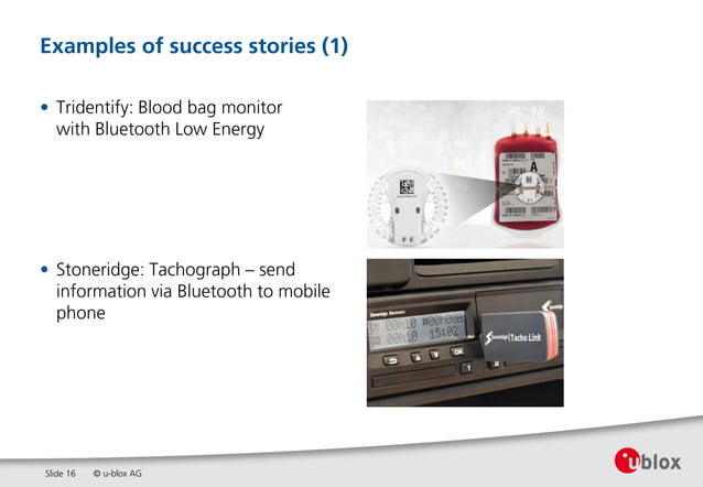 U blox acquisition connectBlue slides | PPT