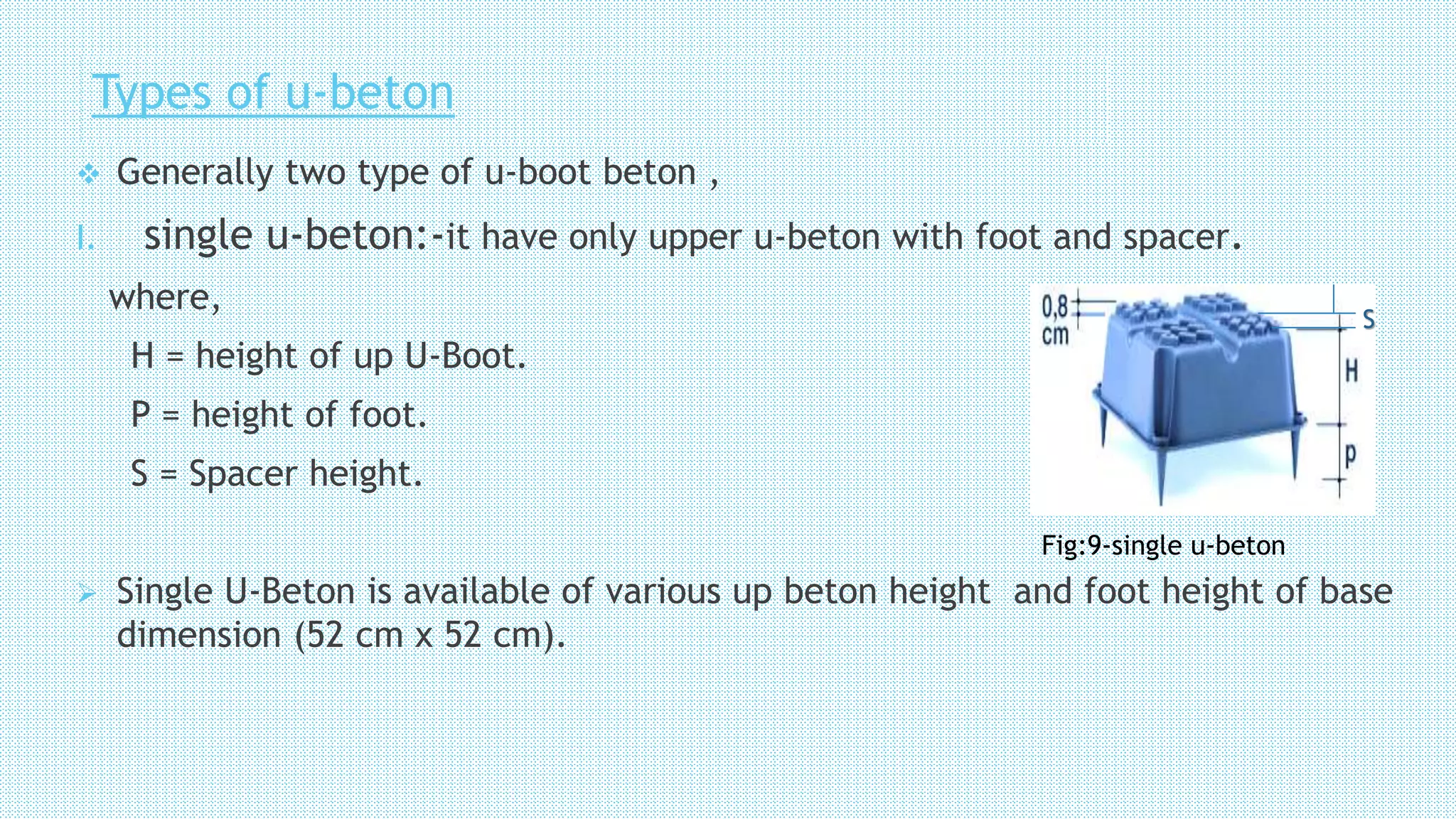 U boot beton technology | PPTX