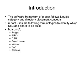 U boot porting guide for SoC | PPT
