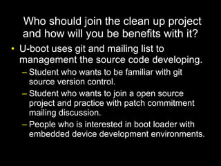 U boot source clean up project how-to | ODP