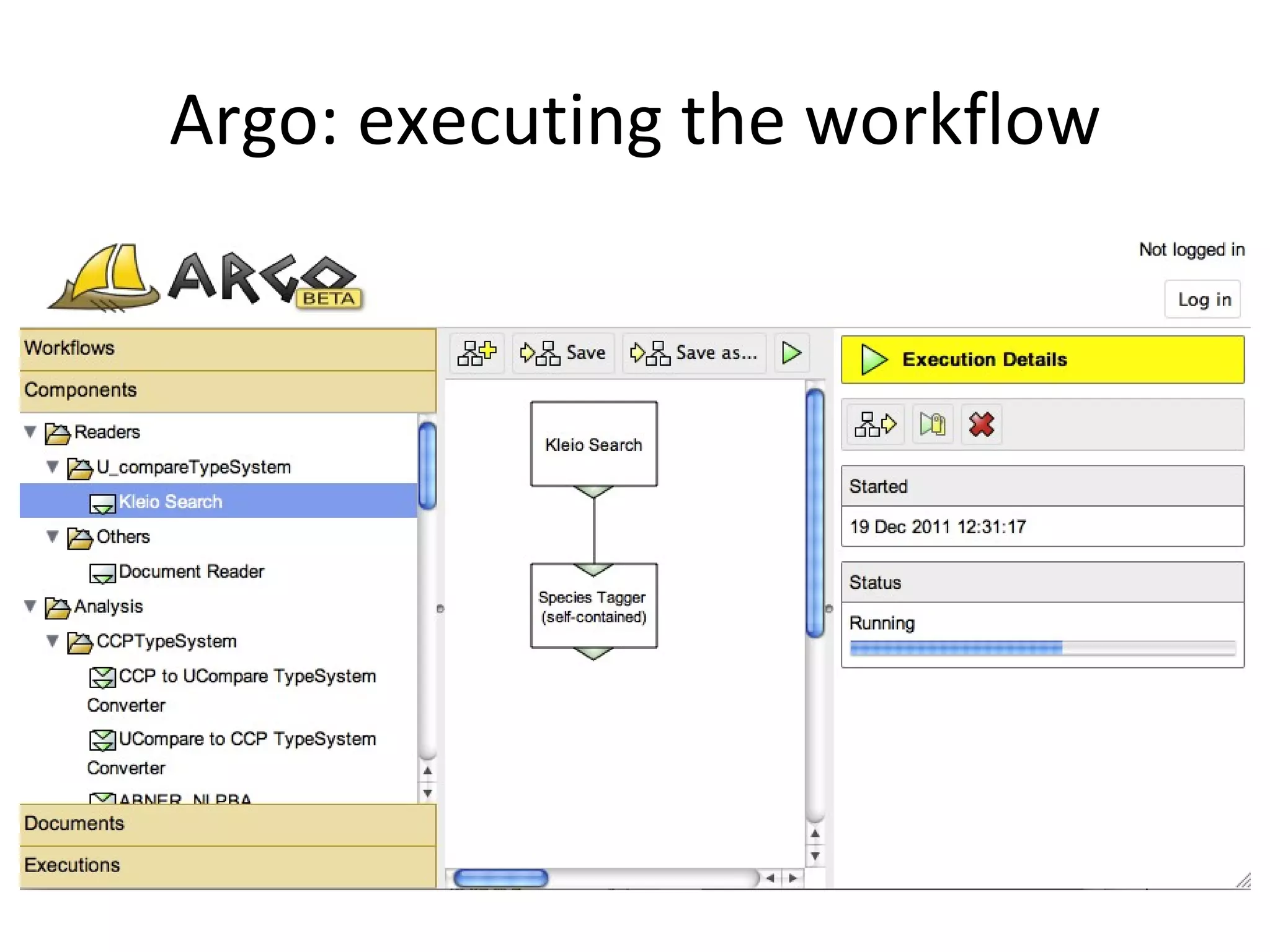Creating workflows and annotations in U-Compare and Argo | PPT
