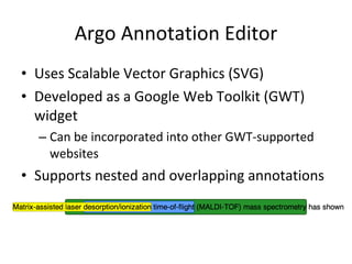 Creating workflows and annotations in U-Compare and Argo | PPT