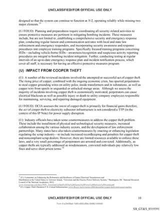 (U fouo) dhs infrastructure protection note- most significant tactics ...