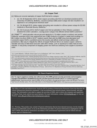 (U fouo) dhs infrastructure protection note- most significant tactics ...