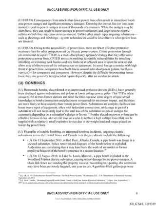(U fouo) dhs infrastructure protection note- most significant tactics ...