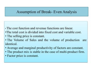 U-III P5 break even point analysis, BEP. | PPT
