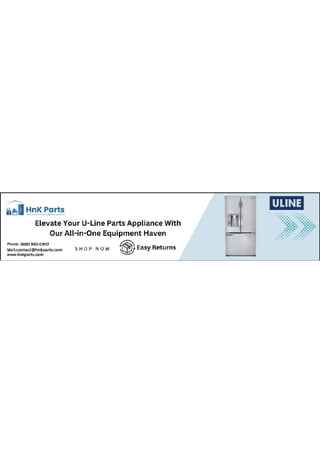 U-LINE Parts U line Replacement Parts - HnKParts | PDF