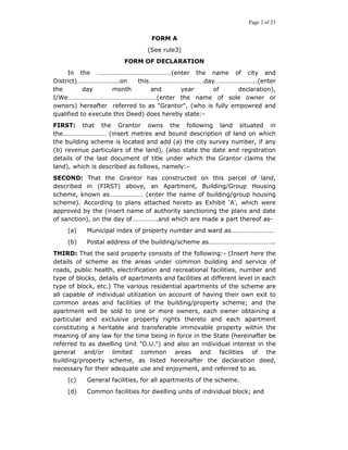 U.P. APARTMENT RULES 2010 | PDF